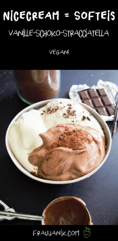 Nicecream= Softeis- Vanille, Schoko, Stracciatella - Frau Janik